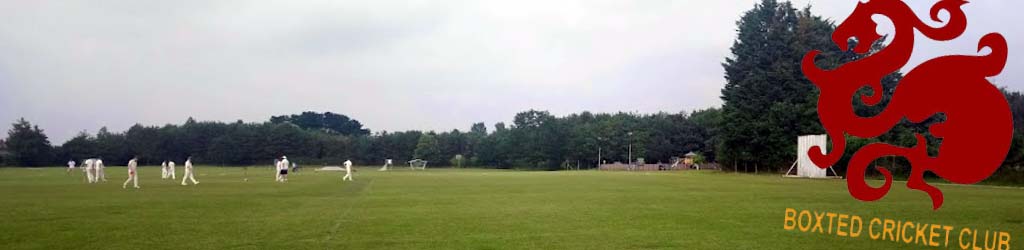 King George Playing Field, home to Boxted CC - Cricket Ground Map